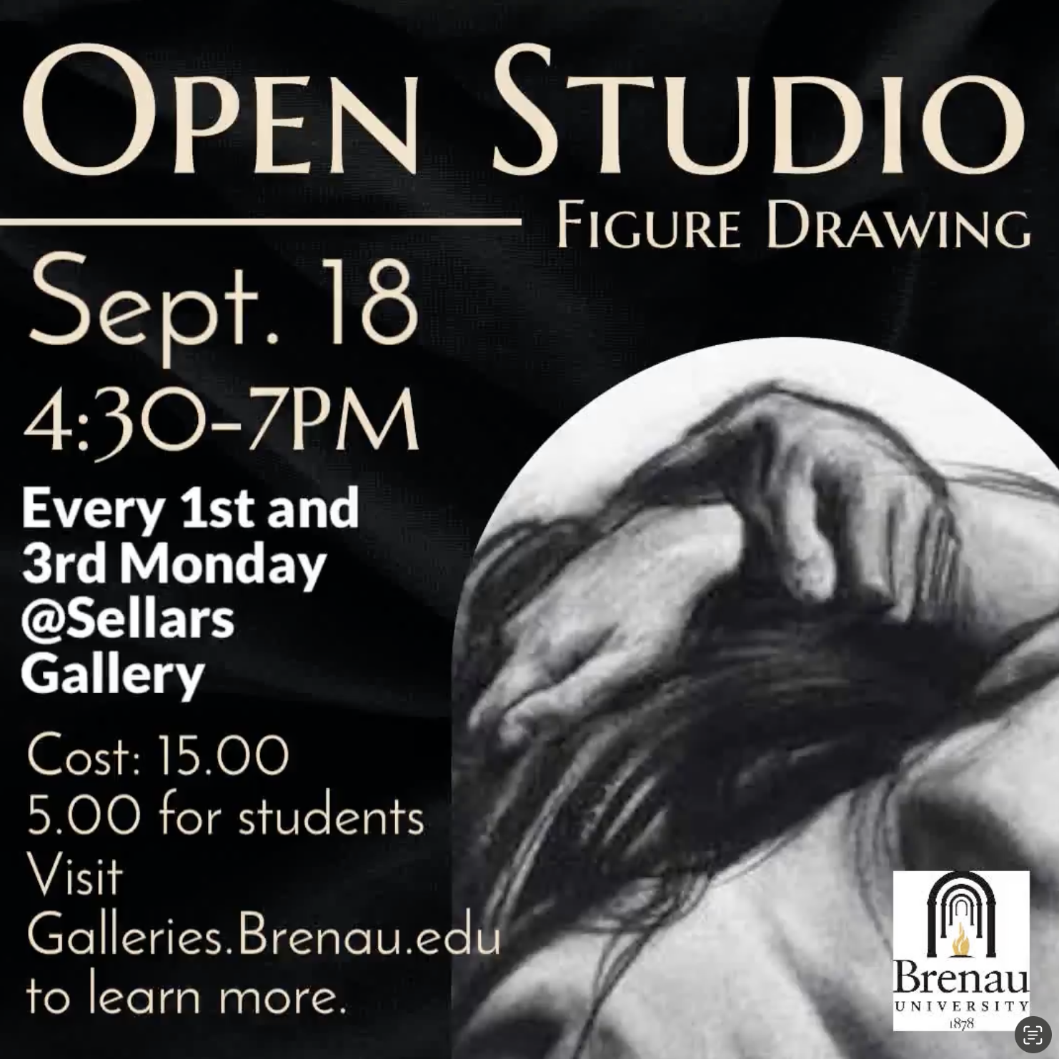 Open Studio Figure Drawing Sessions | Brenau Galleries